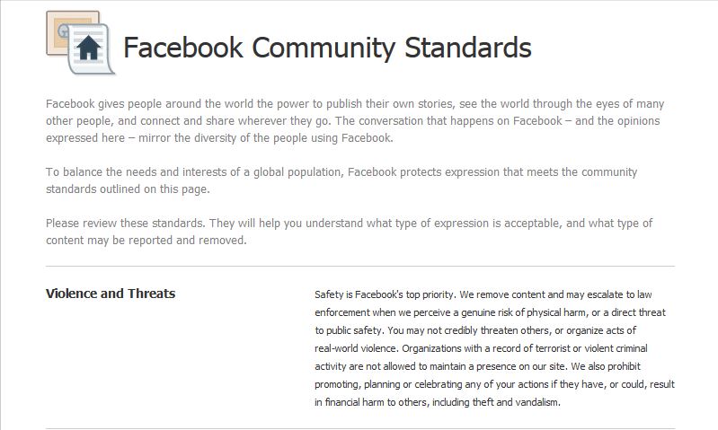 Facebook Community Standards – Biofortified